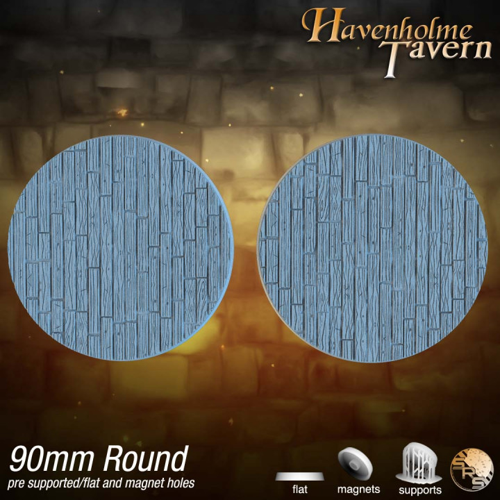 3D Printable Wood Floor Bases Expansion by SRS Studios