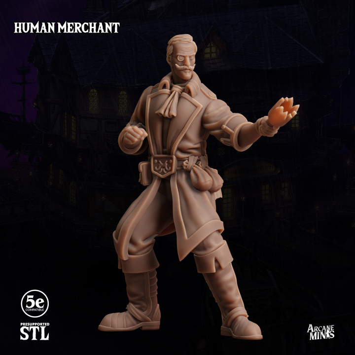 3D Printable Human Merchant by Sordane Publishing