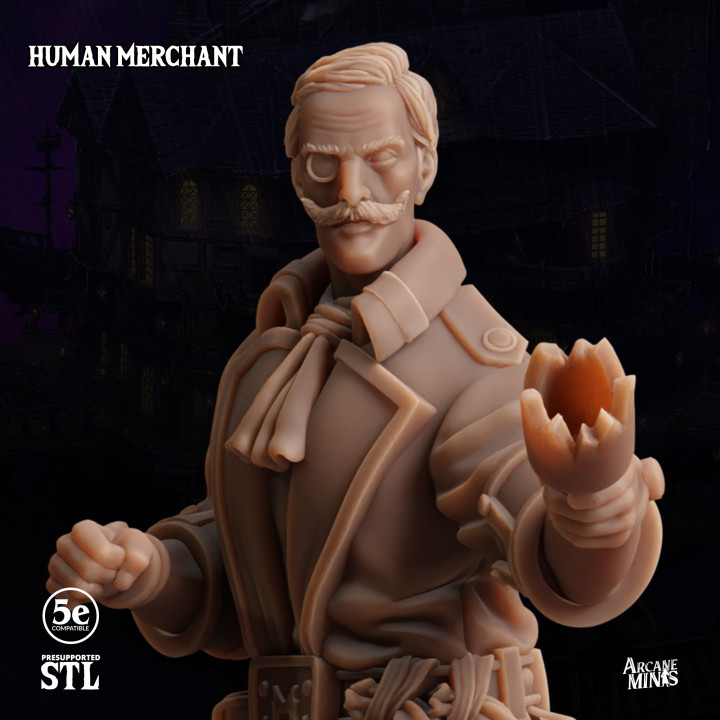 3D Printable Human Merchant by Sordane Publishing