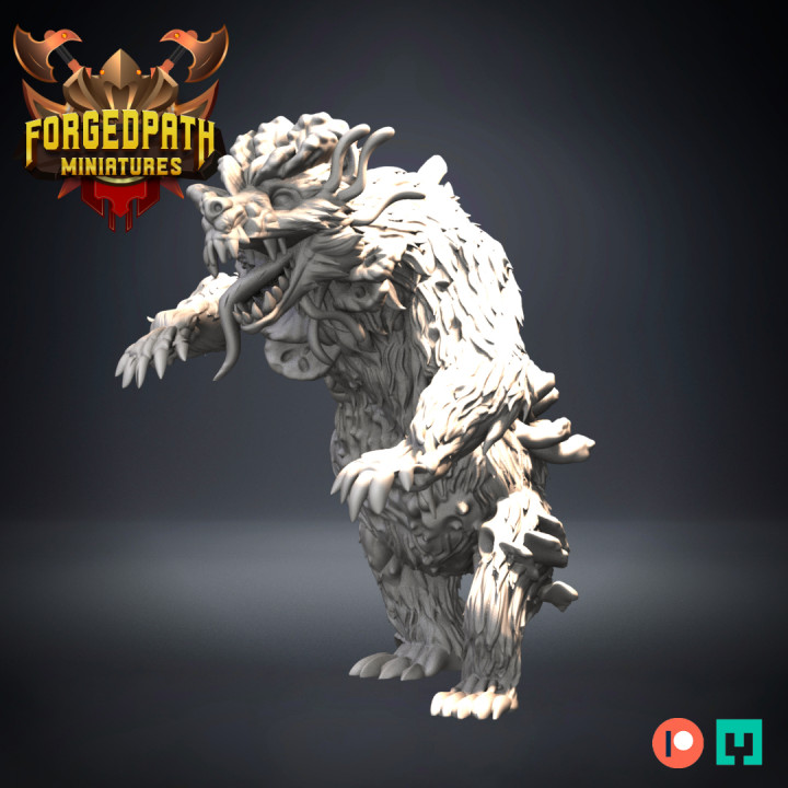 3D Printable Zombie Bear - Undead by Forged Path Miniatures