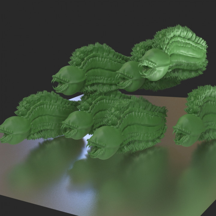 3D Printable Astral Worm by Harry's 3d Sculpting