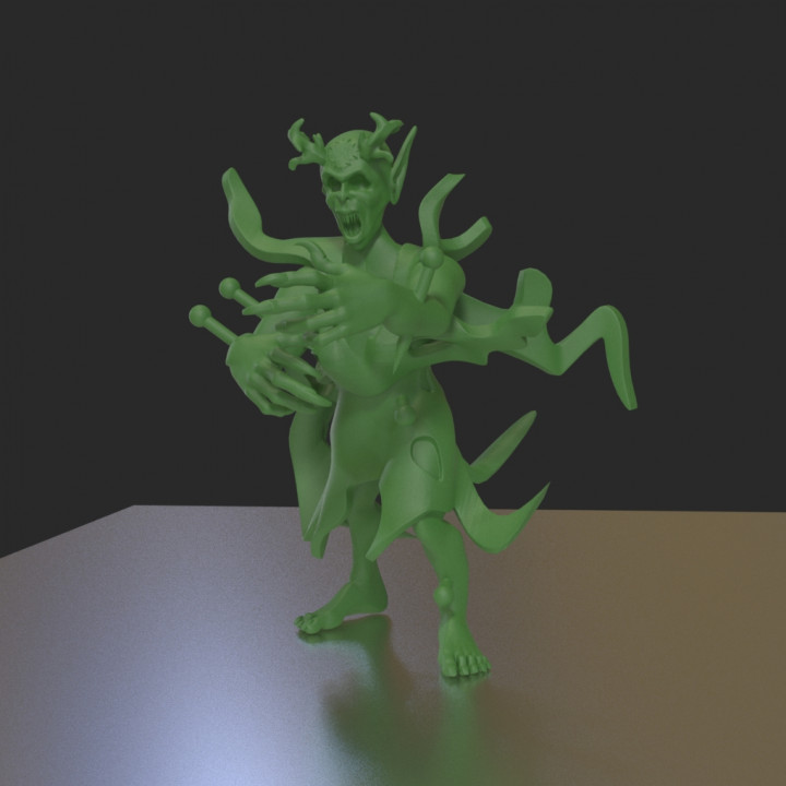 3D Printable Undead Feyaree from Gooey Cube(tm) by Harry's 3d Sculpting