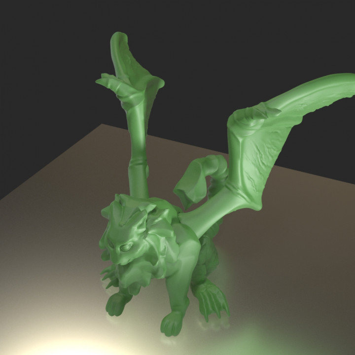 3D Printable Manticore by Harry's 3d Sculpting