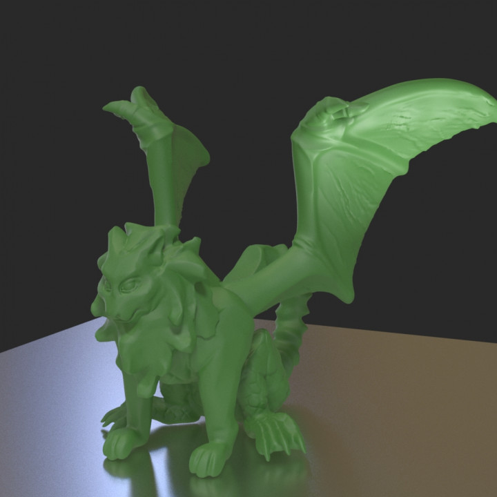 3D Printable Manticore by Harry's 3d Sculpting
