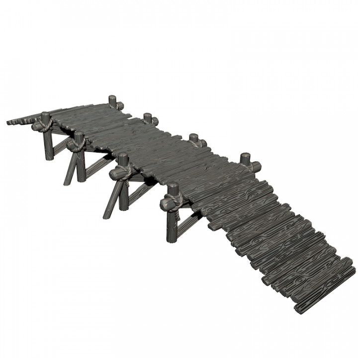3D Printable Modular Wooden Bridge by Wargames Atlantic