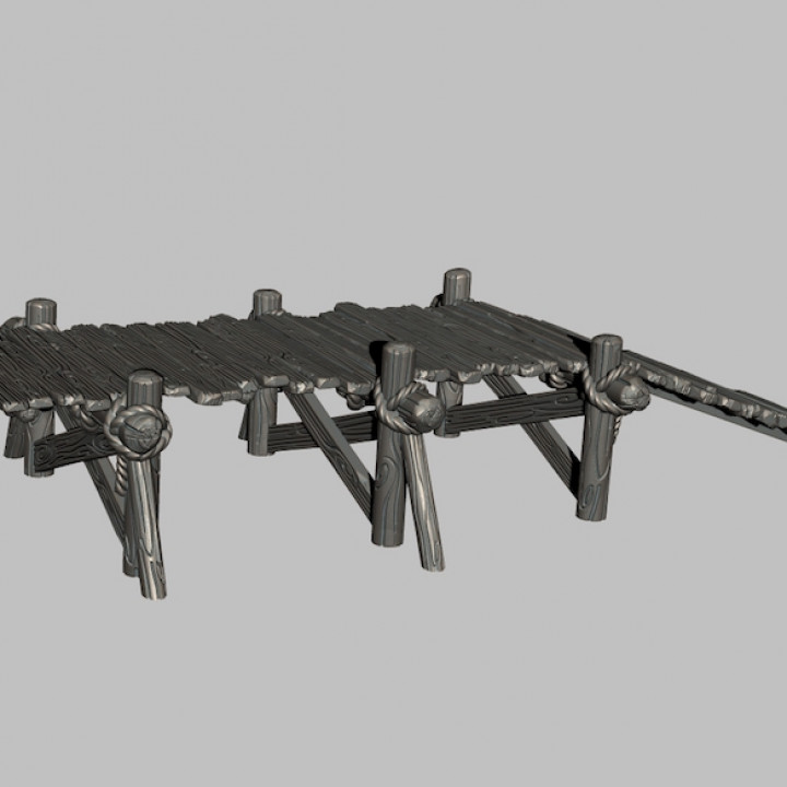 3D Printable Modular Wooden Bridge by Wargames Atlantic