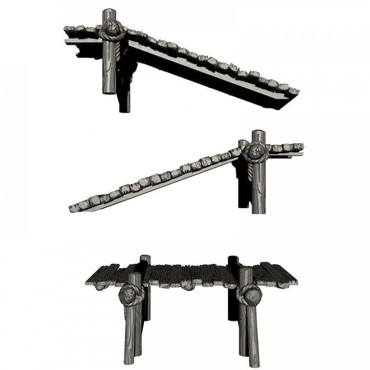 3D Printable Modular Wooden Bridge by Wargames Atlantic