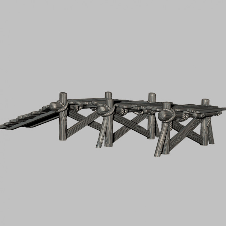 3D Printable Modular Wooden Bridge by Wargames Atlantic