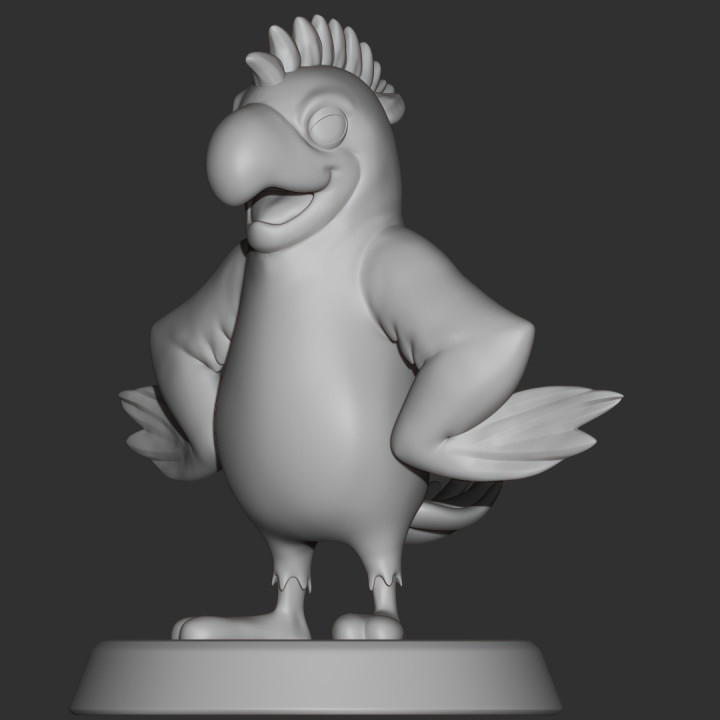 3D Printable Cartoon-Parrot by STL All