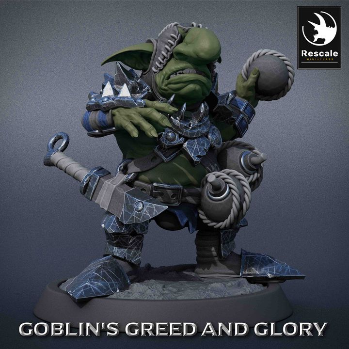 3D Printable Pack Goblin Alchemist by Rescale Miniatures