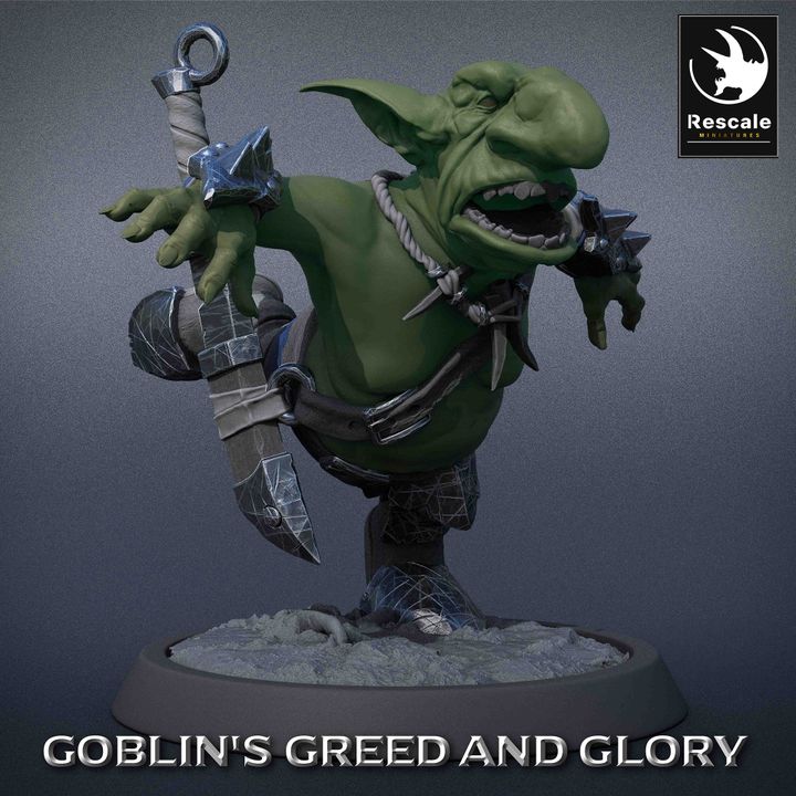 3D Printable Pack Goblin Basic by Rescale Miniatures