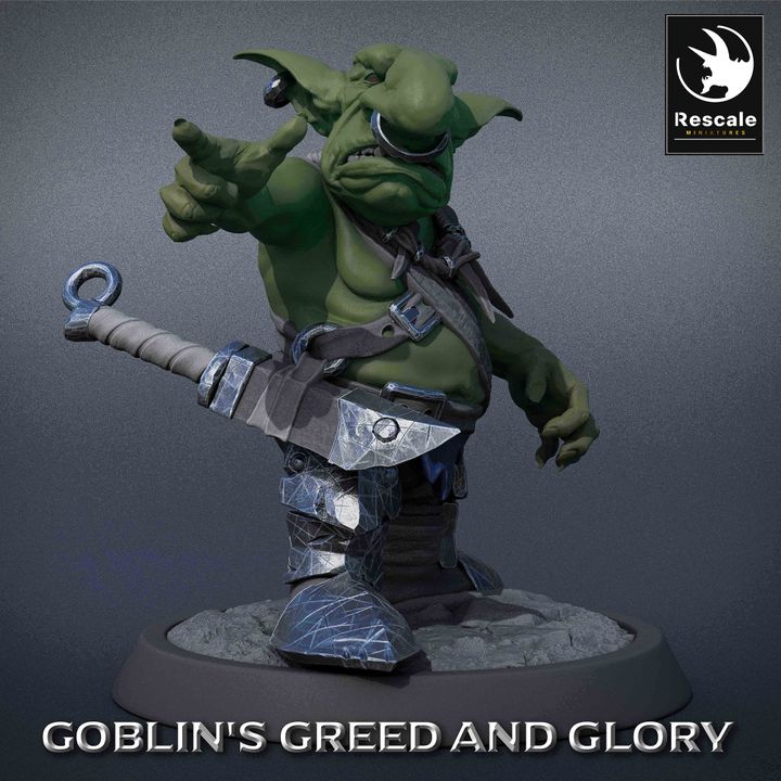 3D Printable Pack Goblin Basic by Rescale Miniatures