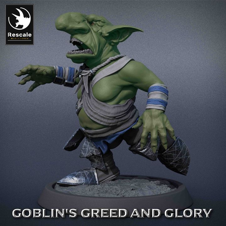 3D Printable Pack Goblin Basic by Rescale Miniatures