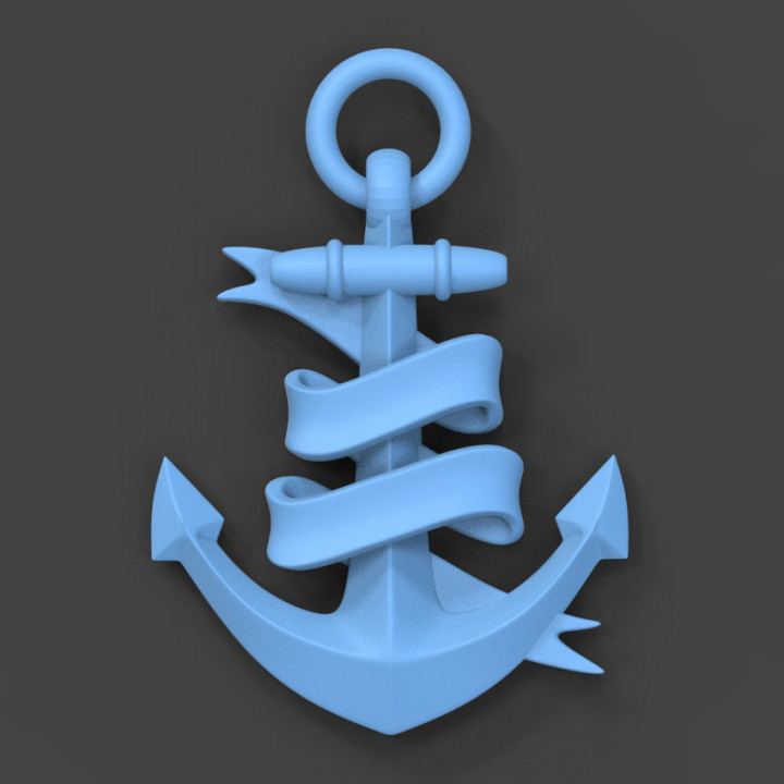 3D Printable anchor by 3Dimontis