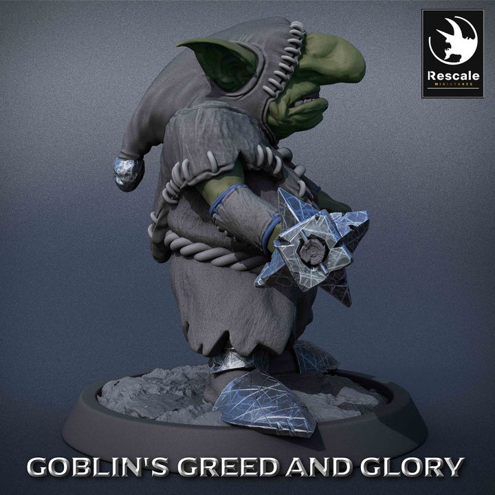 3D Printable Pack Goblin Monk A by Rescale Miniatures