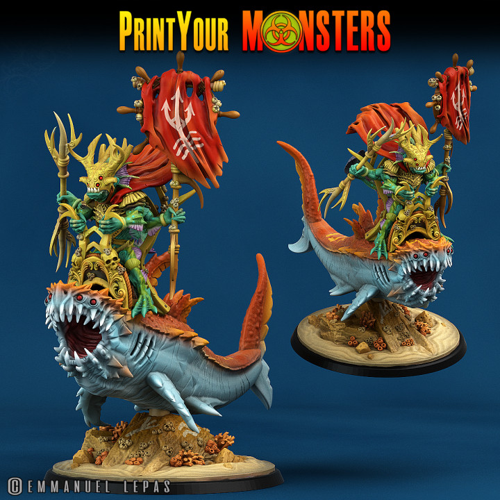 3D Printable MUTANT SHARK by PrintYourMonsters