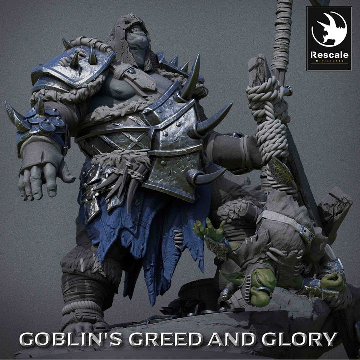 3D Printable Pack Ogre by Rescale Miniatures