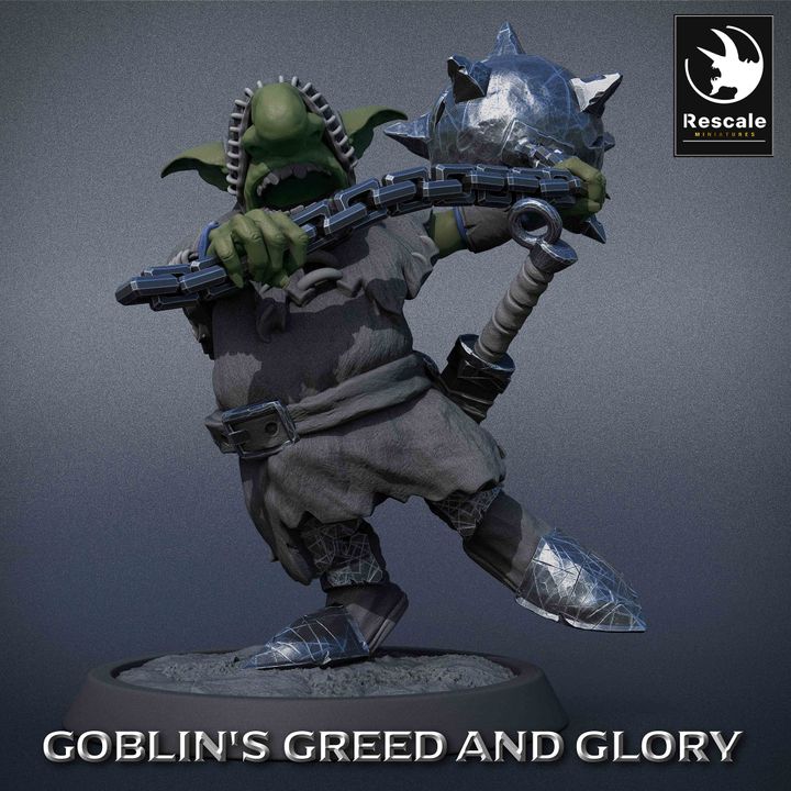 3D Printable Pack Goblin Monk B by Rescale Miniatures
