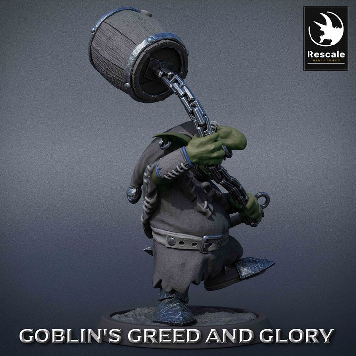 3D Printable Pack Goblin Monk B by Rescale Miniatures