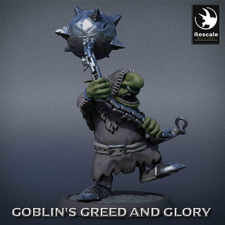 3D Printable Pack Goblin Monk B by Rescale Miniatures