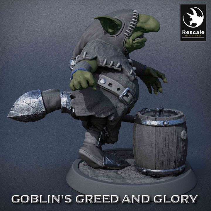 3D Printable Pack Goblin Monk B by Rescale Miniatures