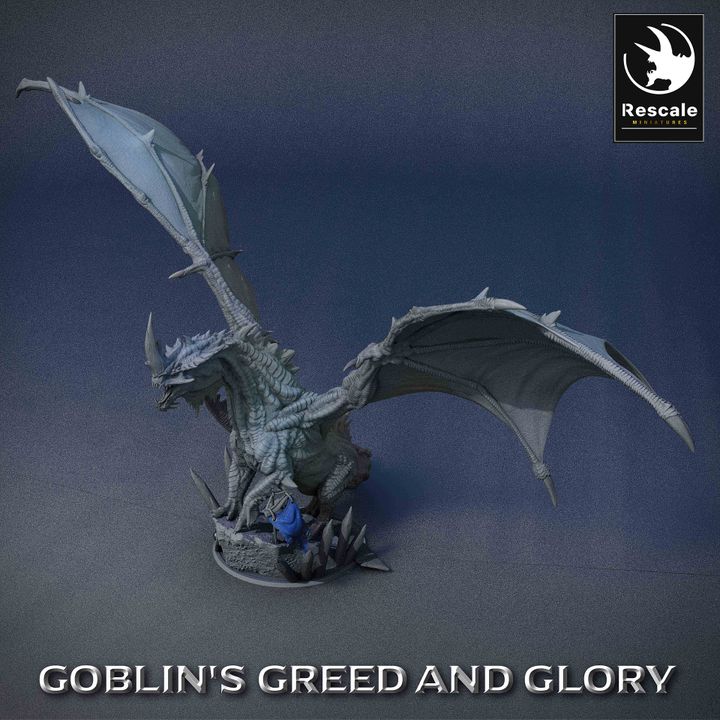 3D Printable Green Dragon Elder by Rescale Miniatures