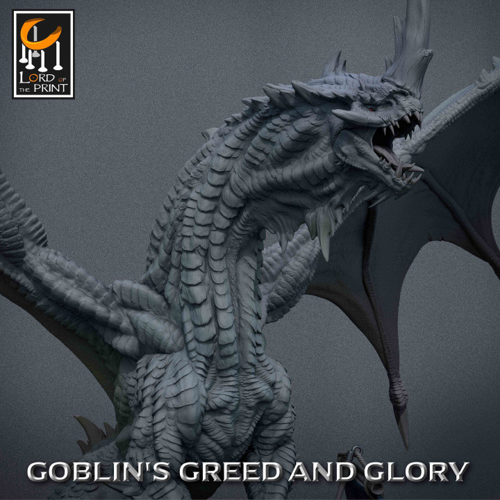 3D Printable Green Dragon Elder by Rescale Miniatures