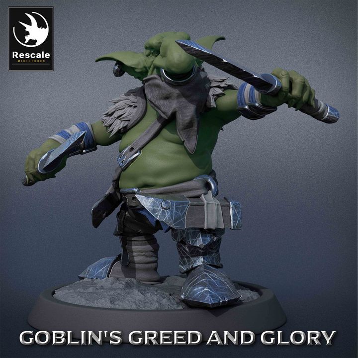 3D Printable Pack Goblin Rogue by Rescale Miniatures