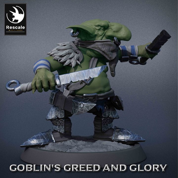 3D Printable Pack Goblin Rogue by Rescale Miniatures