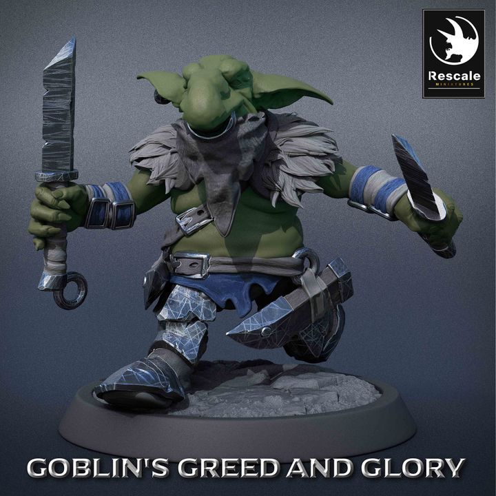3D Printable Pack Goblin Rogue by Rescale Miniatures