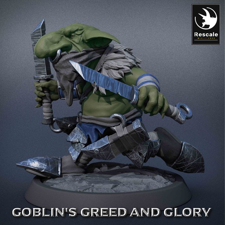 3D Printable Pack Goblin Rogue by Rescale Miniatures