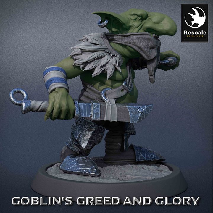 3D Printable Pack Goblin Rogue by Rescale Miniatures