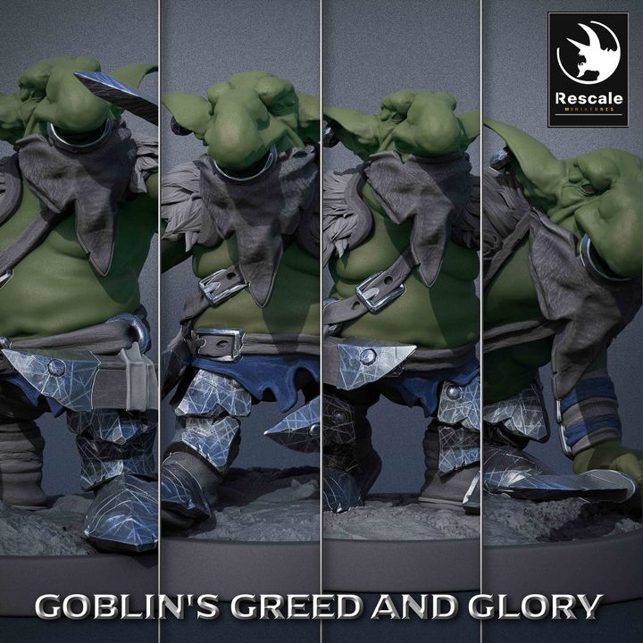 3D Printable Pack Goblin Rogue by Rescale Miniatures