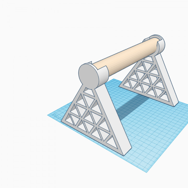 3D Printable filament spool holder by seth holden