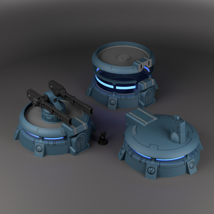3D Printable Voroni Collective - Small Modular Bunker by Alex