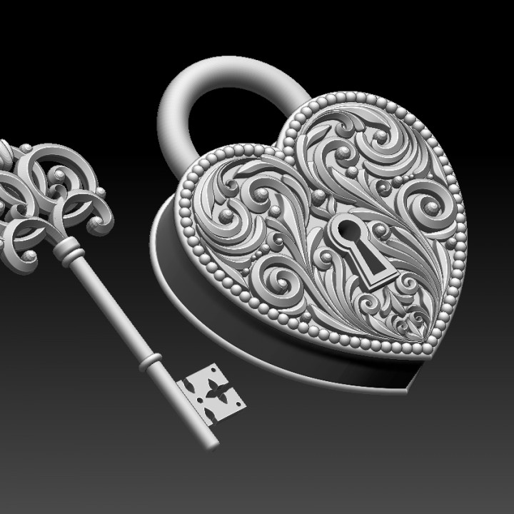 3D Printable KEY LOCK by Dmitrii Tishchenkov
