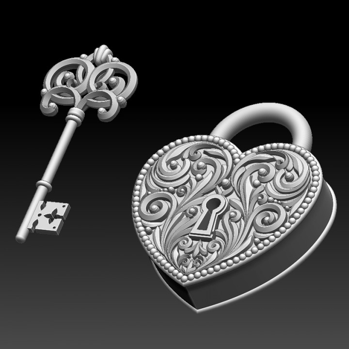 3D Printable KEY LOCK by Dmitrii Tishchenkov