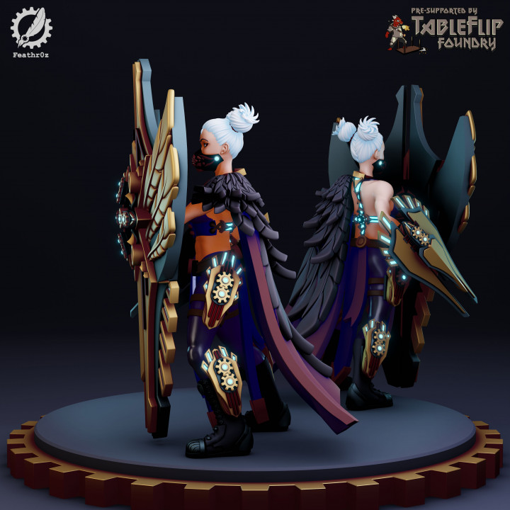 3D Printable Pack - Aurora Vanguard - Shield_Unit_P01 by feathr0z