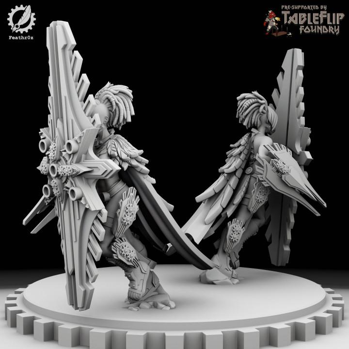 3D Printable Pack - Aurora Vanguard - Shield_Unit_P01 by feathr0z