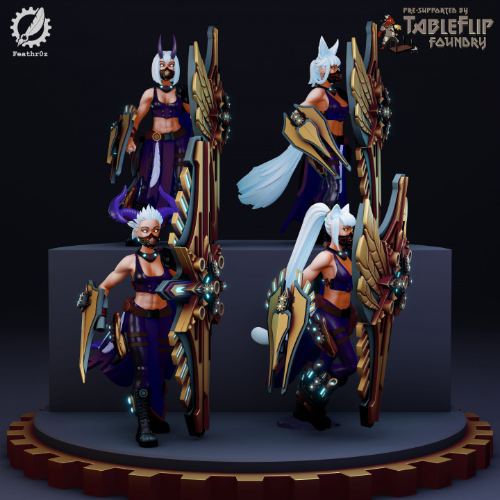 3D Printable Pack - Aurora Vanguard - Shield_Unit_P02_HV by feathr0z