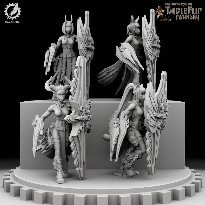 3D Printable Pack - Aurora Vanguard - Shield_Unit_P02_HV by feathr0z