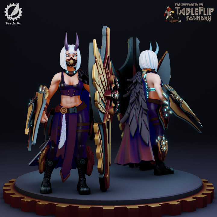 3D Printable Pack - Aurora Vanguard - Shield_Unit_P02_HV by feathr0z