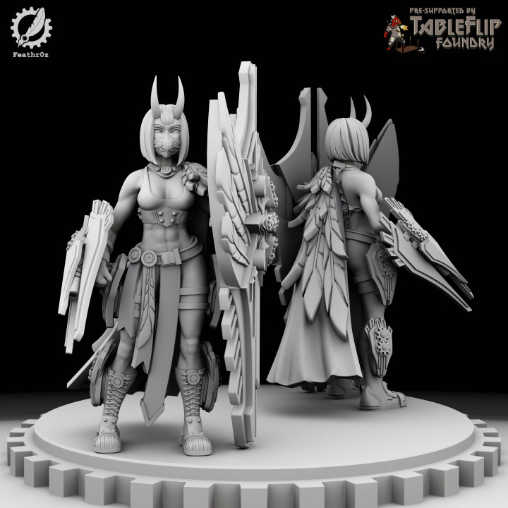 3D Printable Pack - Aurora Vanguard - Shield_Unit_P02_HV by feathr0z