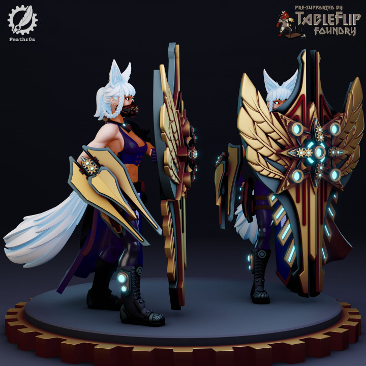 3D Printable Pack - Aurora Vanguard - Shield_Unit_P02_HV by feathr0z