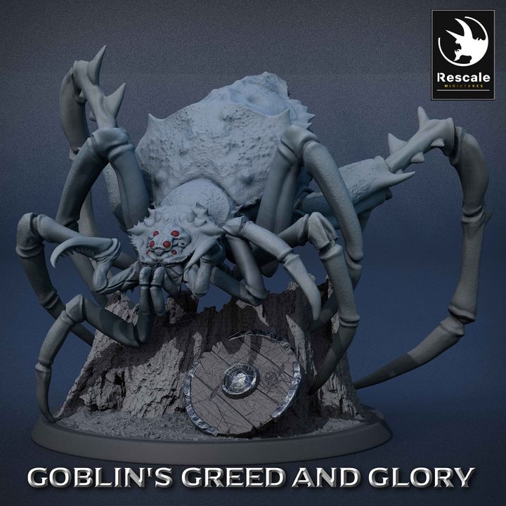 3D Printable Goblin Spider Lancer by Rescale Miniatures