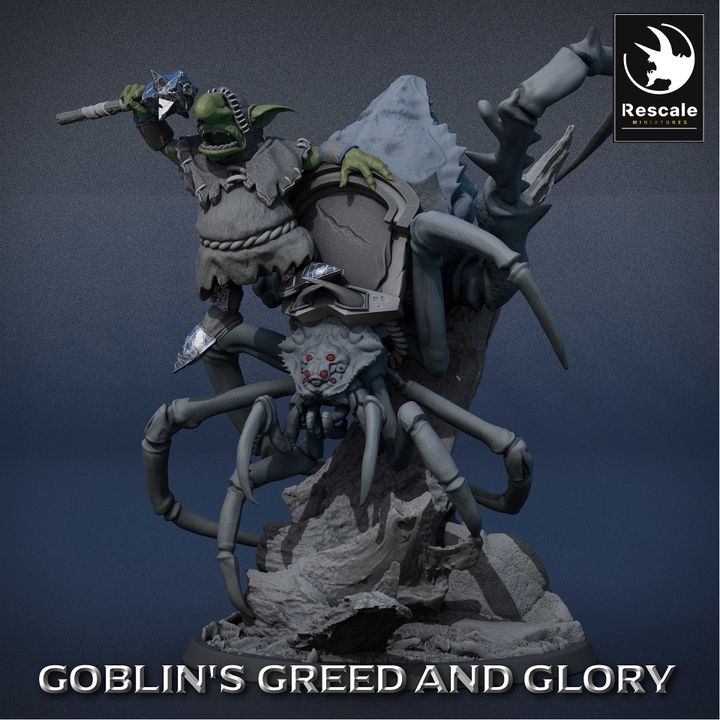 3D Printable Goblin Spider Monk A by Rescale Miniatures