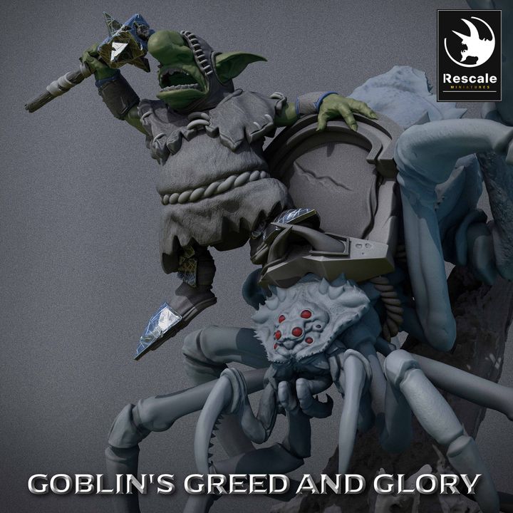 3D Printable Pack Goblin Spider by Rescale Miniatures