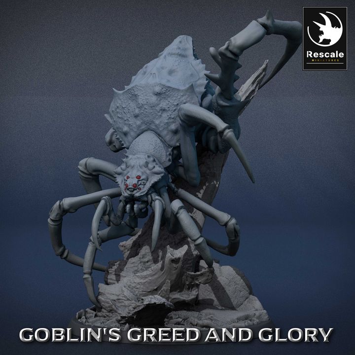 3D Printable Goblin Spider Monk A by Rescale Miniatures