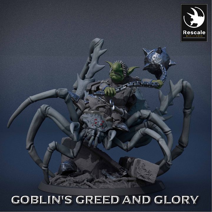 3D Printable Pack Goblin Spider by Rescale Miniatures
