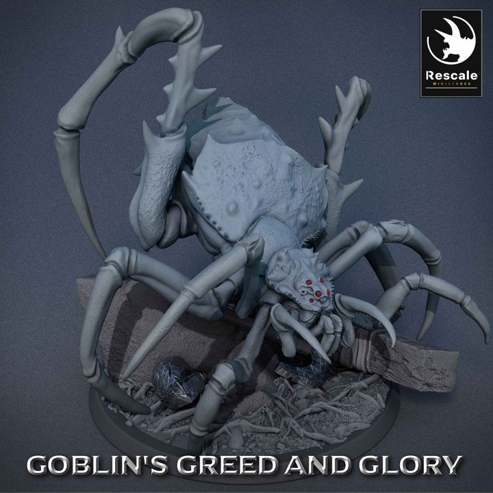 3D Printable Goblin Spider Monk B by Rescale Miniatures